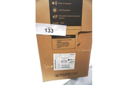 1 x Philips B-Line 24 inch monitor, model 241B8Q - sealed new in box (ES1)