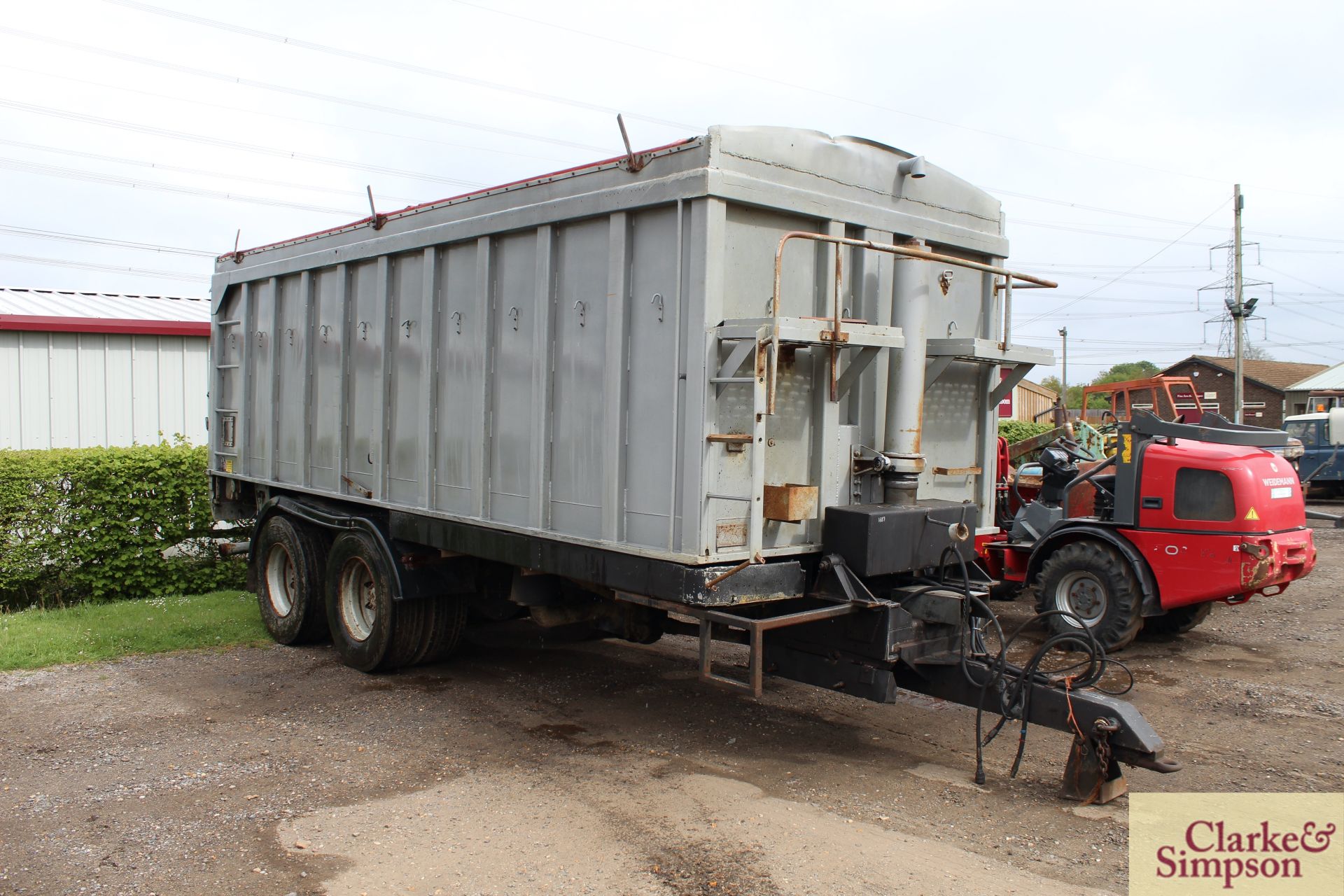 15T twin axle aluminium body lorry conversion blower trailer. With ...