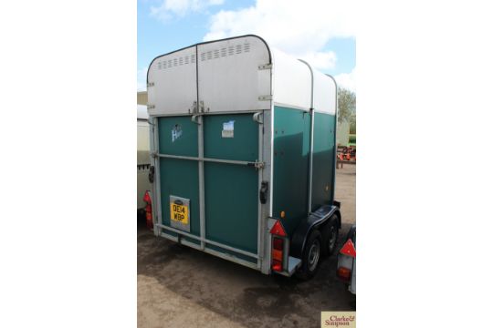 Ifor Williams HB505R Hunter two horse twin axle horse box. Serial ...