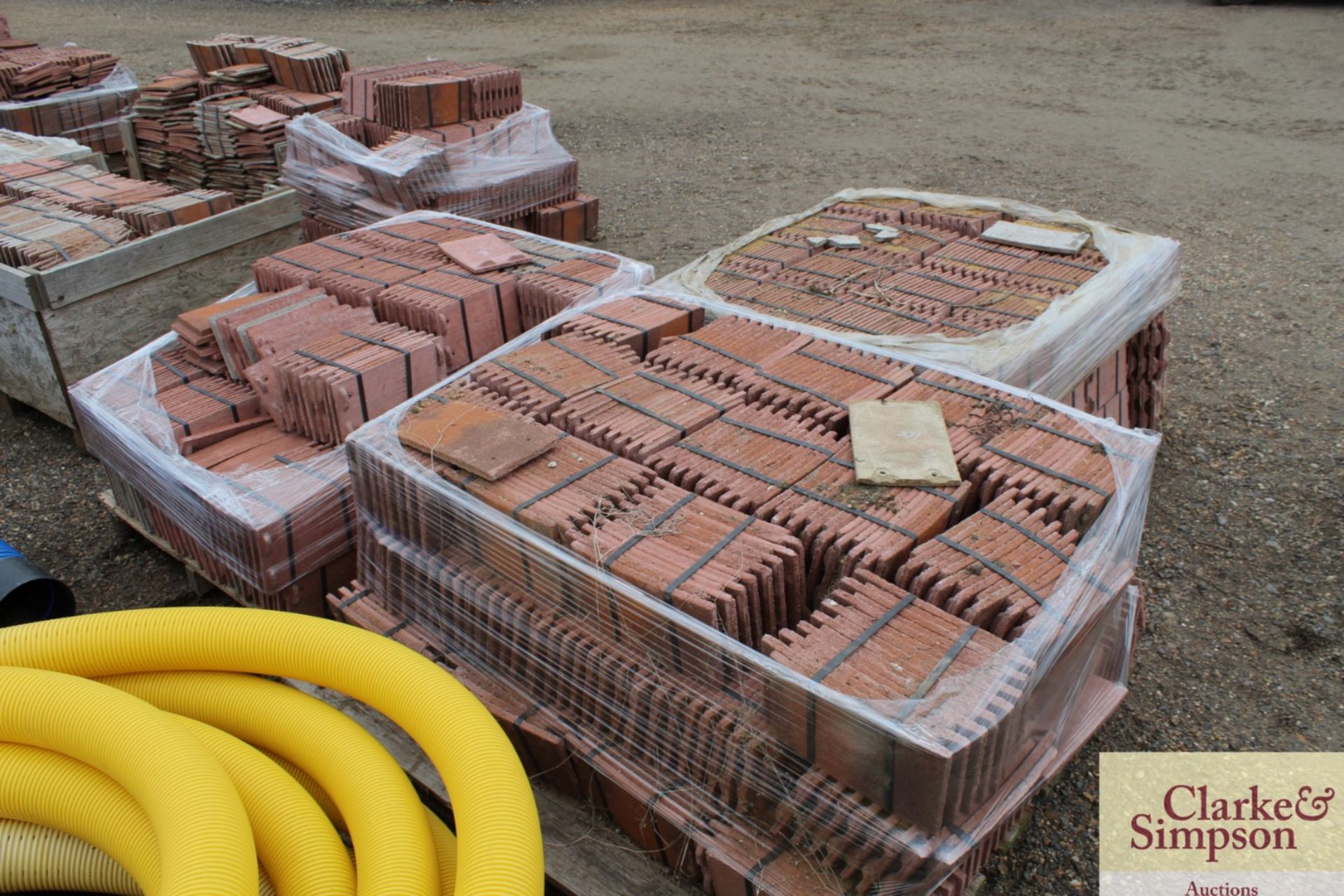 3x pallets of modern peg-style tiles