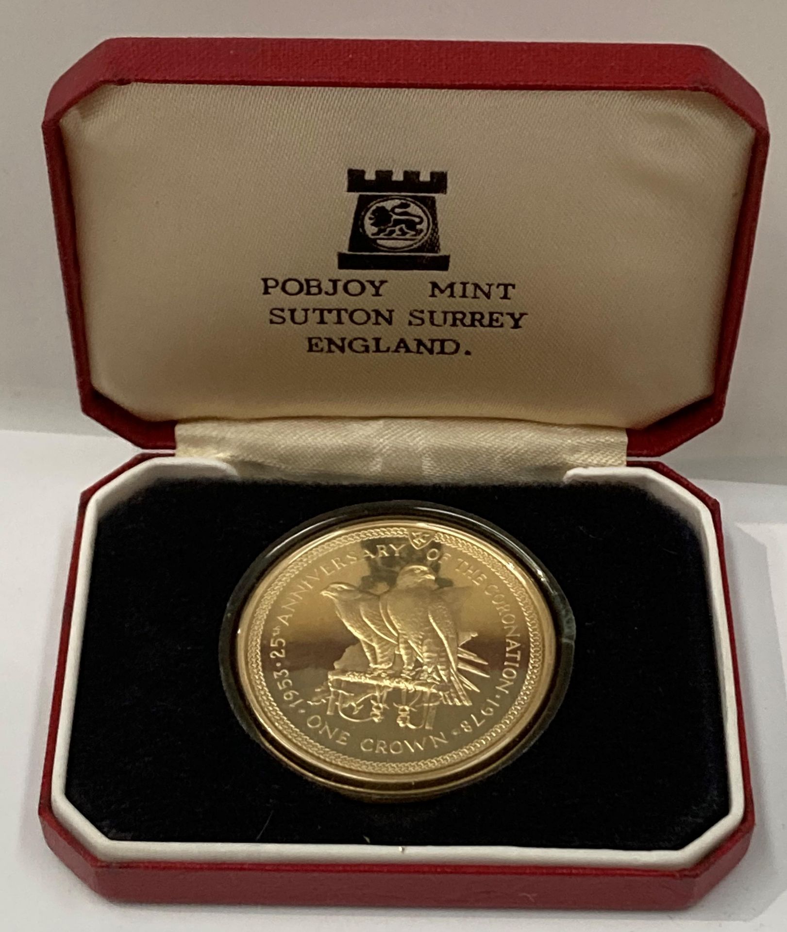 A Pobjoy Mint 25th Anniversary Coronation one crown 1953 - 1978
