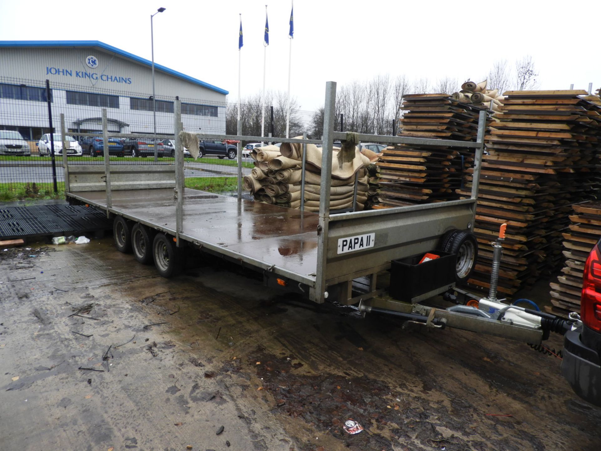 *Tailor Trailers Limited Tri-Axle Flatbed Trailer 20ft x 7'2" on 50mm ...