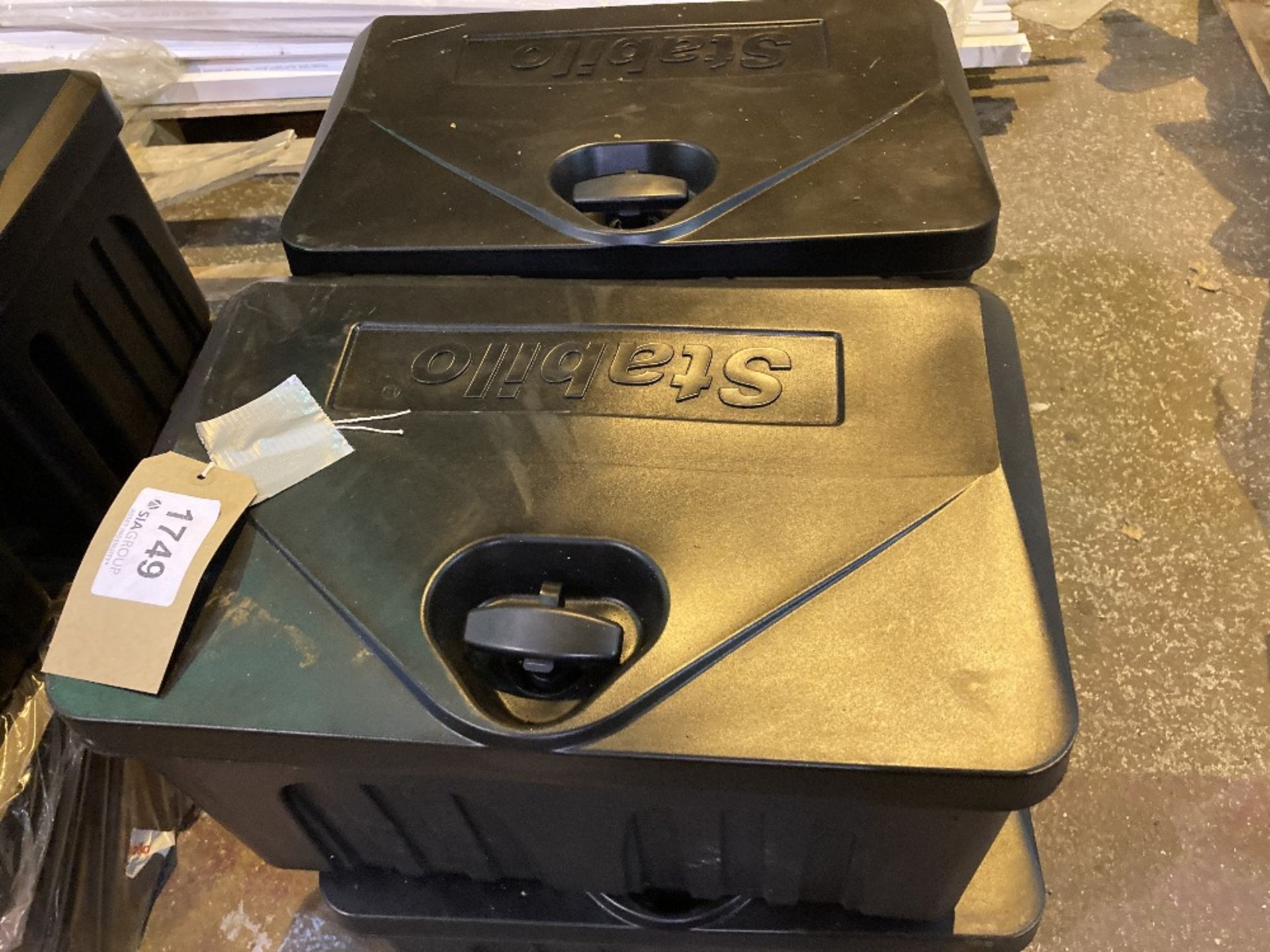 (4) Stabilo Slick Box 500-3 Tackle Storage Boxes with KeysApproximate ...