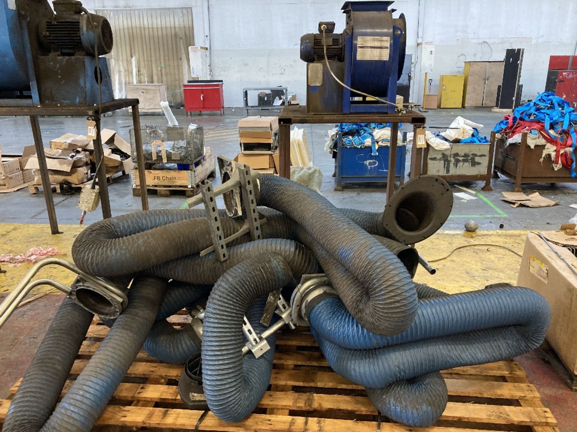 RHF Extraction Fan & (5) Nederman Extraction Ducts & Brackets