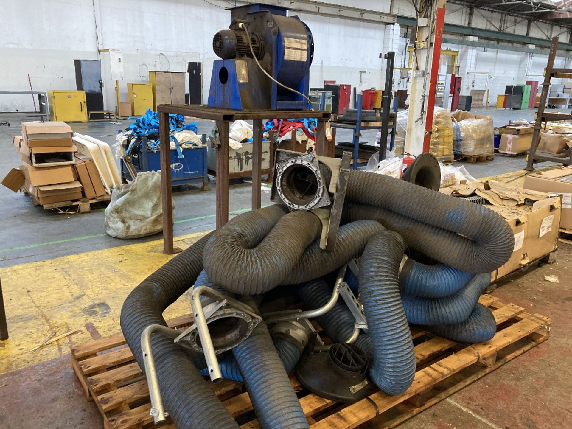 RHF Extraction Fan & (5) Nederman Extraction Ducts & Brackets