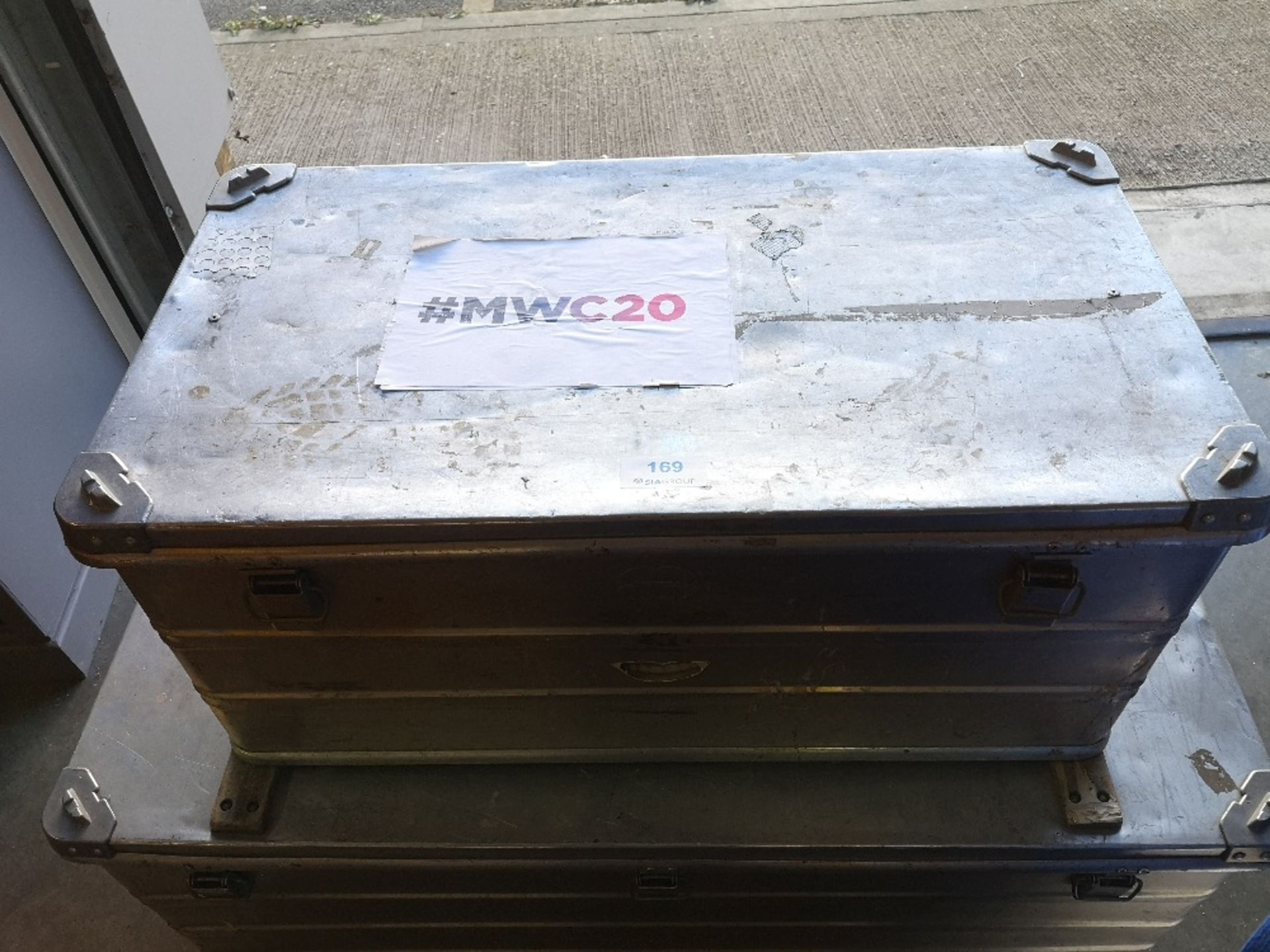(2) Large metal flight casesPlease note that this item is located in ...