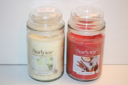 2X ASSORTED STARLYTES HOME SCENTED CANDLES (IMAGE DEPICTS STOCK ...