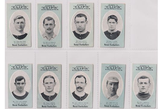 Cigarette cards, Cope's, Noted Footballers (Clips, 282 subjects ...