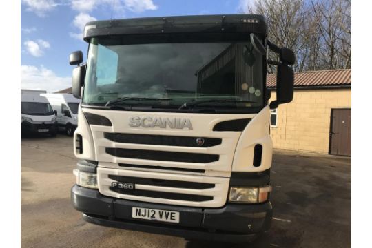 B - 2012/12 REG SCANIA P360 8X2 P-SRS L-CLASS P365 LB ALLOY DROP SIDE ...