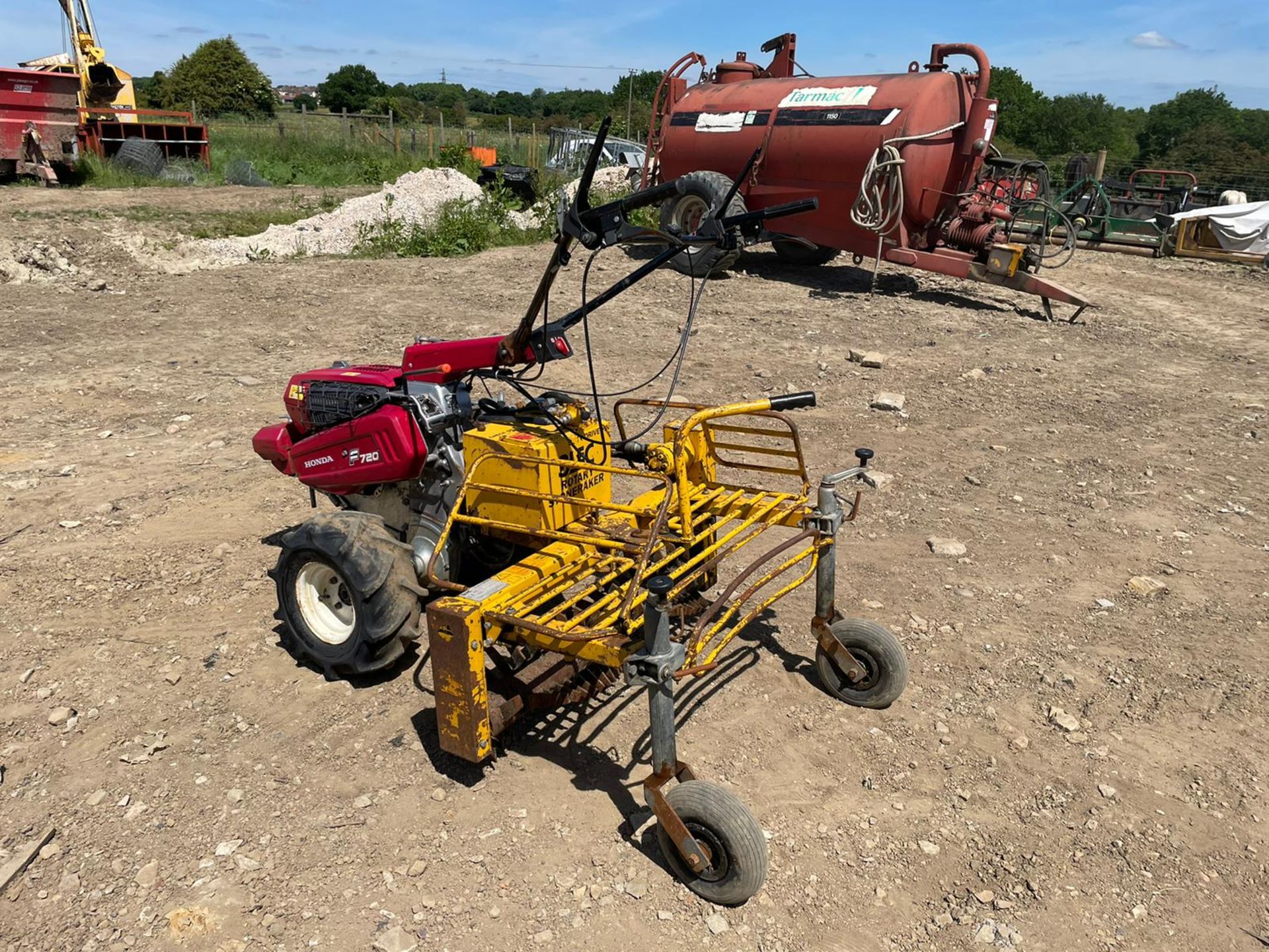 DS - 2015 Honda F720 Walk Behind Multi Tool With Blec Stone Raker And ...