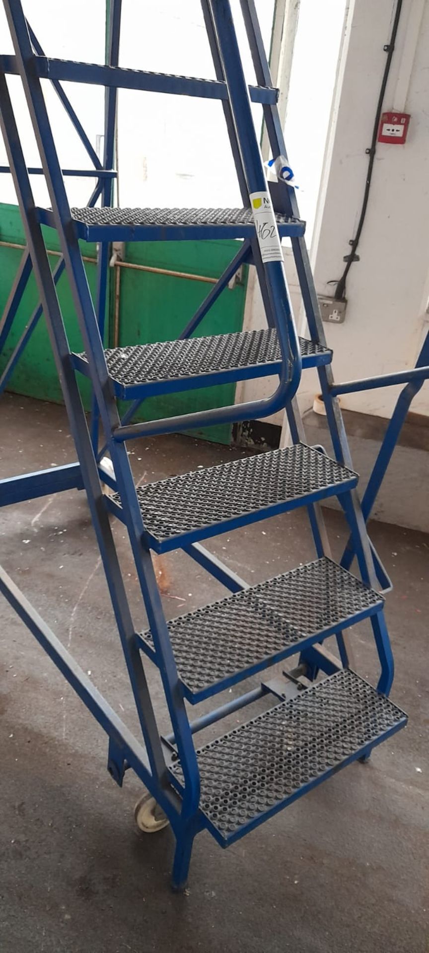 Moveable staircase 8 steps, platform 2m h, 150d 60w Appraisal: Used ...