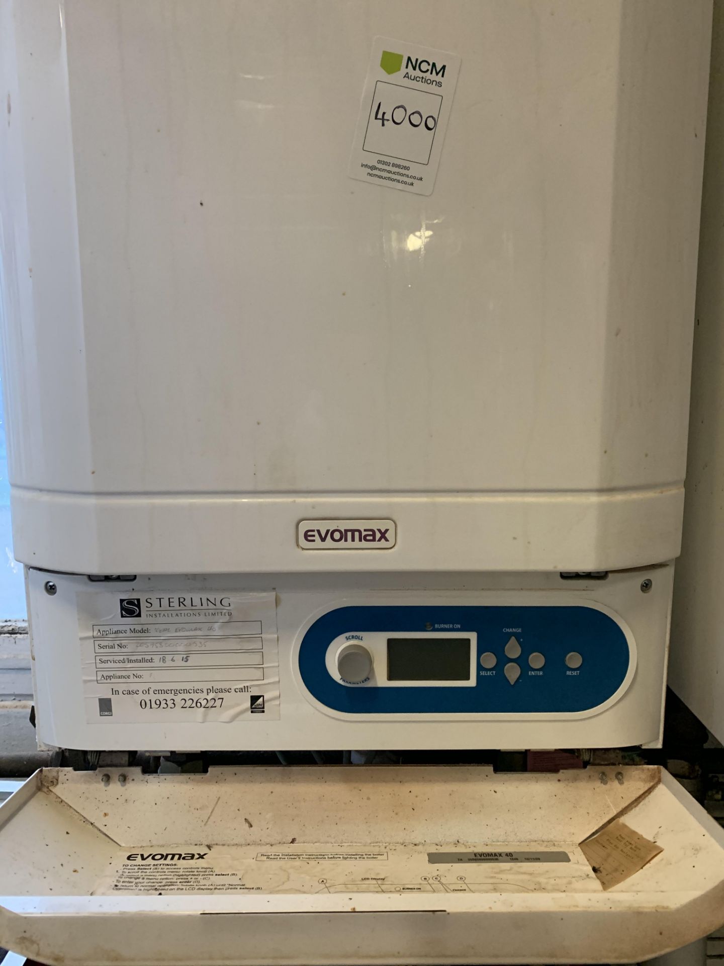 Ideal Evomax 40 Boiler. Dimensions 83cm high, 50cm wide, 30cm deep ...