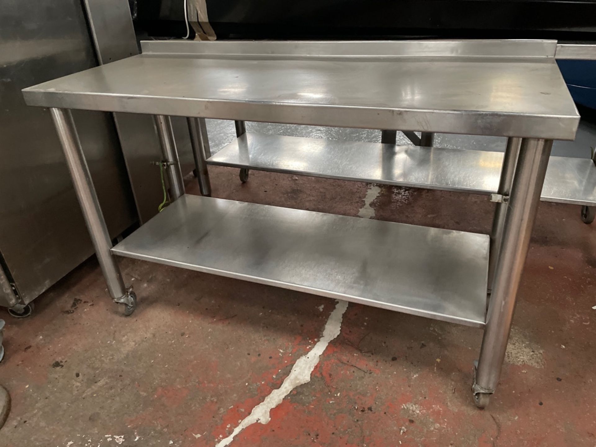 Stainless Steel Mobile Prep Station Overall Dimensions 150cm L x 60cm W ...