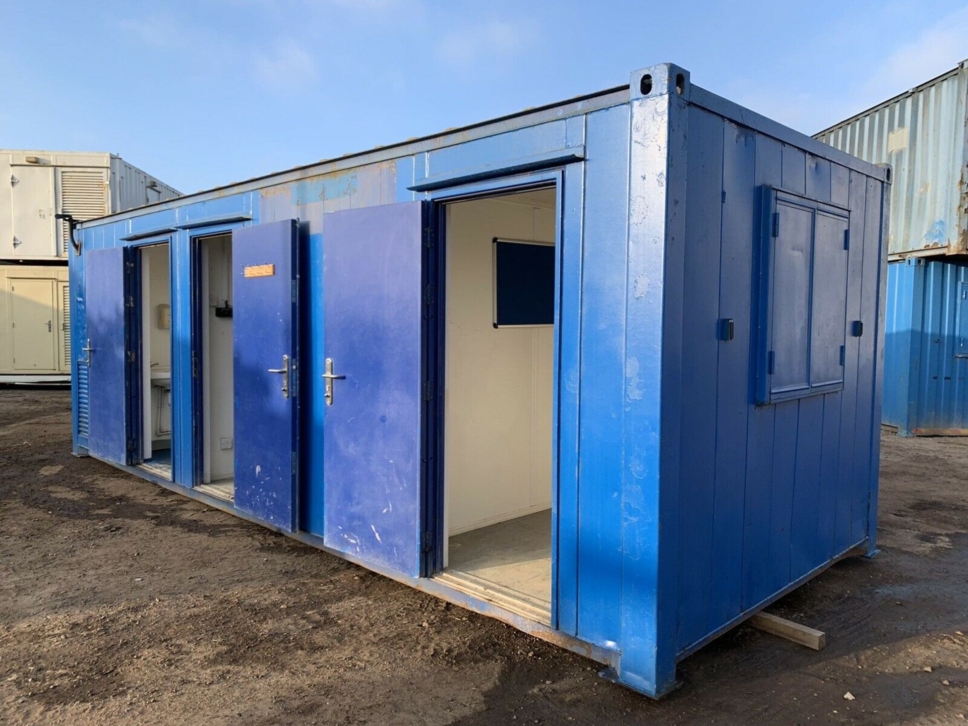 Anti Vandal Steel Portable Welfare Unit Complete With Generator. Fitted ...