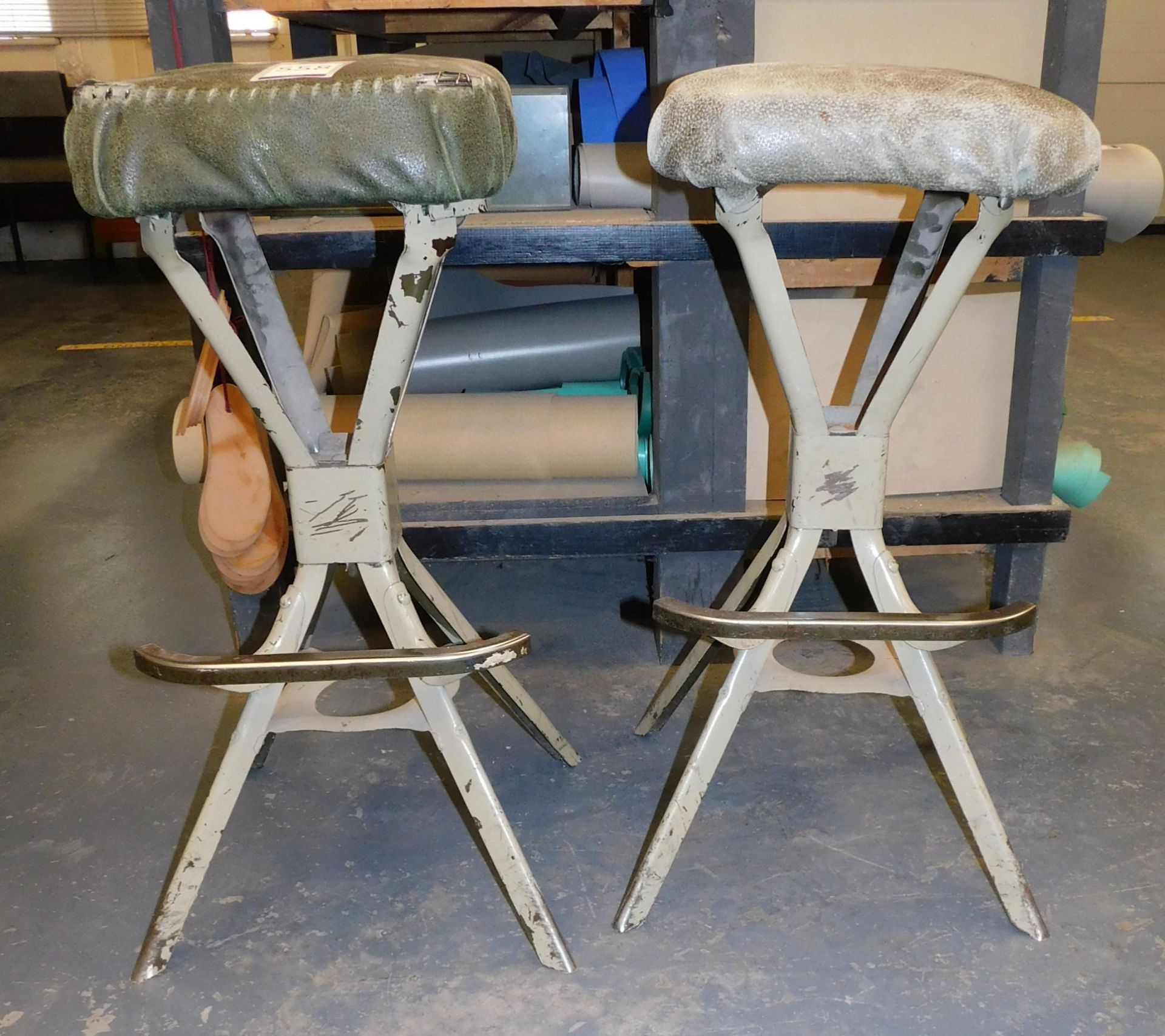 Pair of Evertaut Work Stools (Located: Birkenhead. Please Refer to ...