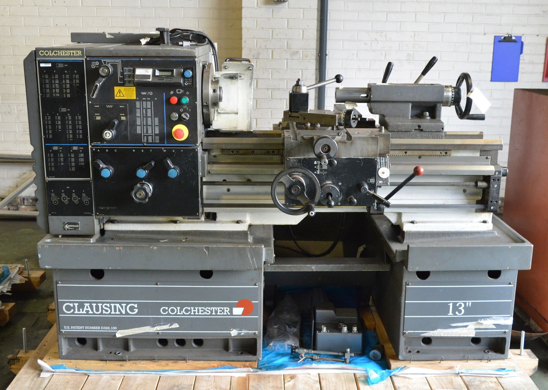 Colchester Clausing 13inch Lathe - serial VM 0723 698 - 415V - 3 Phase ...