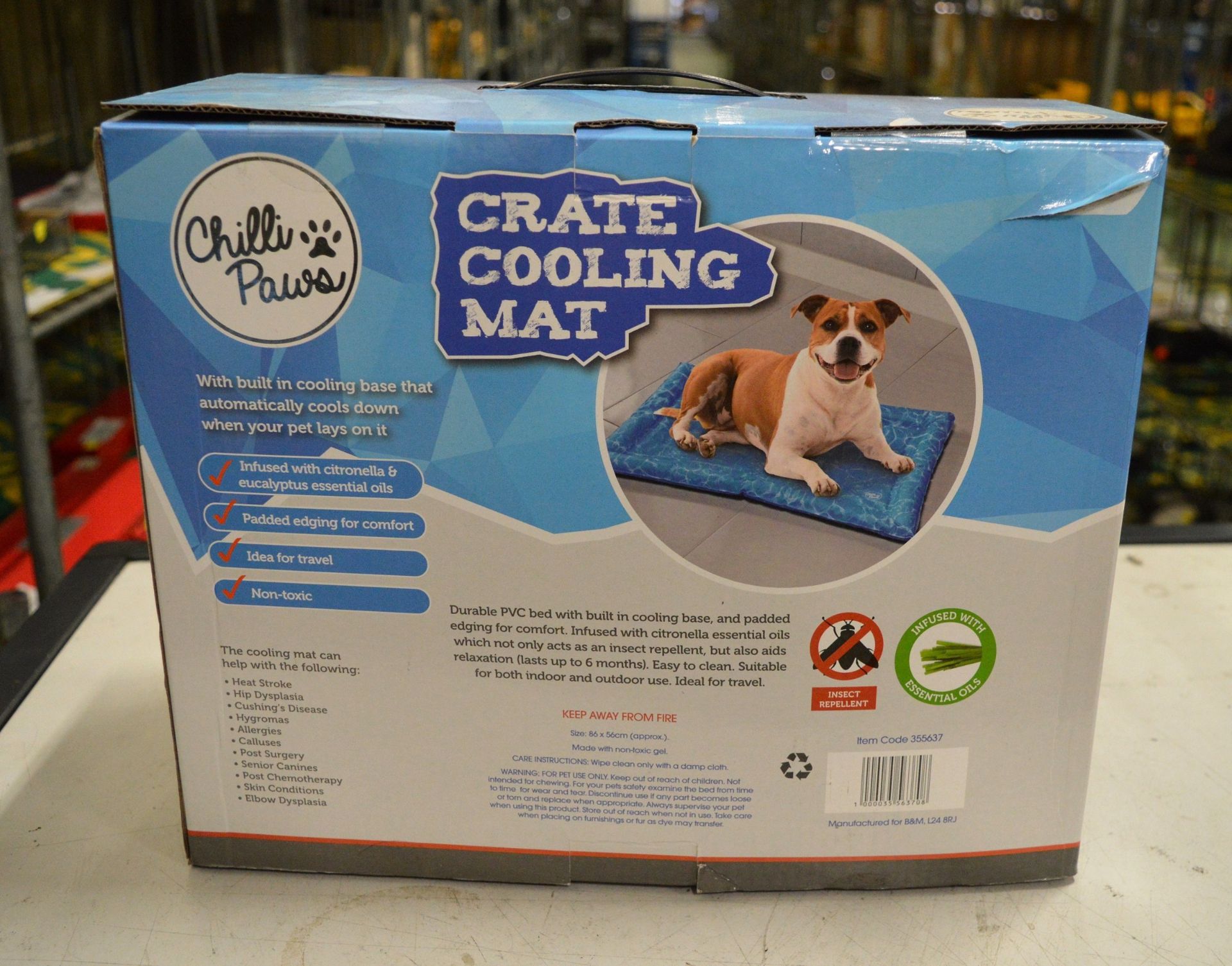 Chilli Paws crate cooling mat