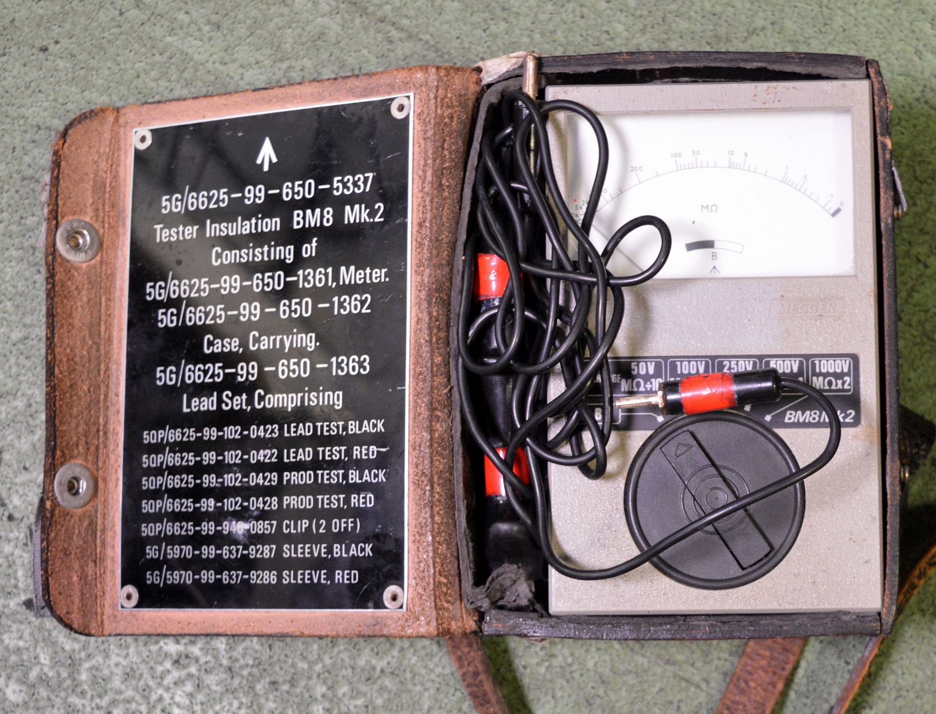 3x Megger BM8 Mk2 Insulation Testers (1 with broken case)