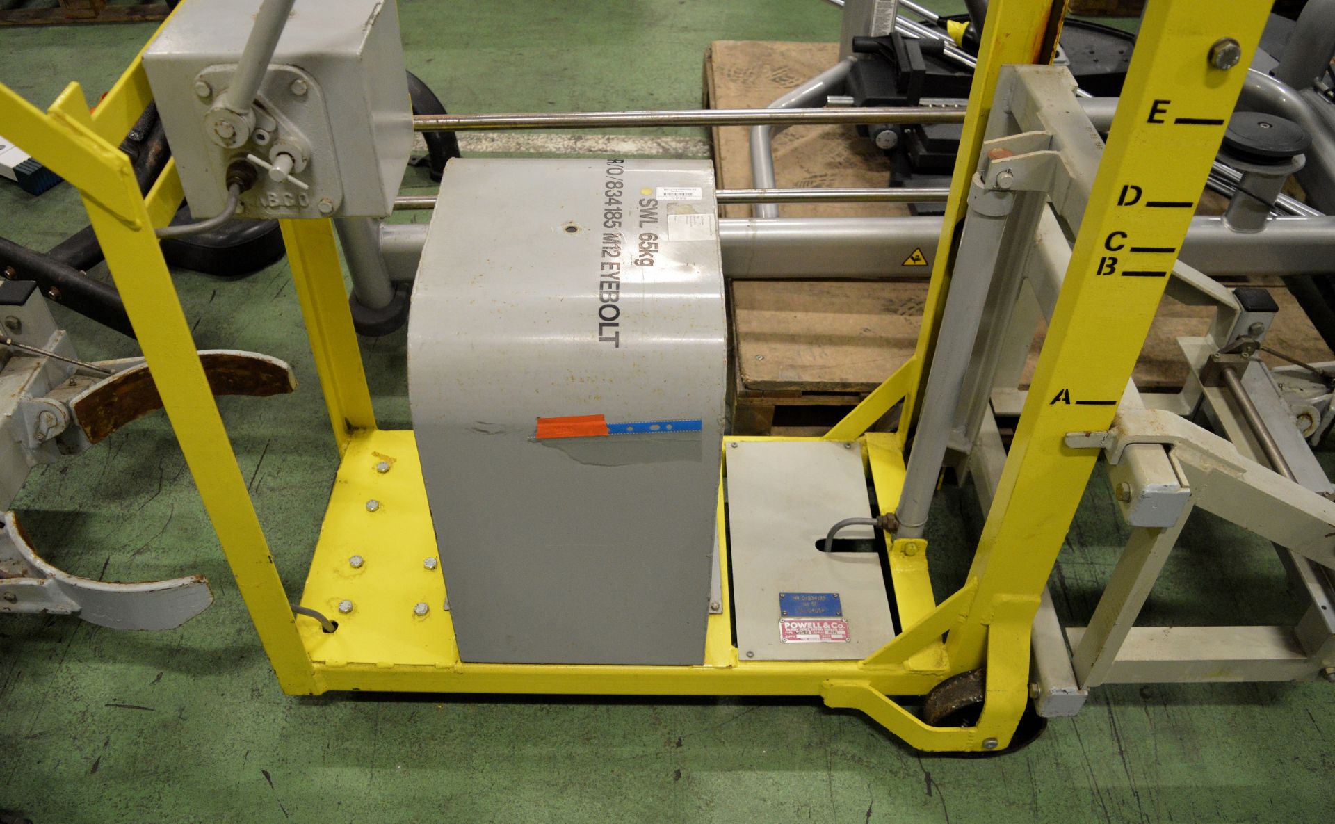Powell Hydraulic Drum Lifters Swl - 65Kg - L700 x W600 x H1300mm