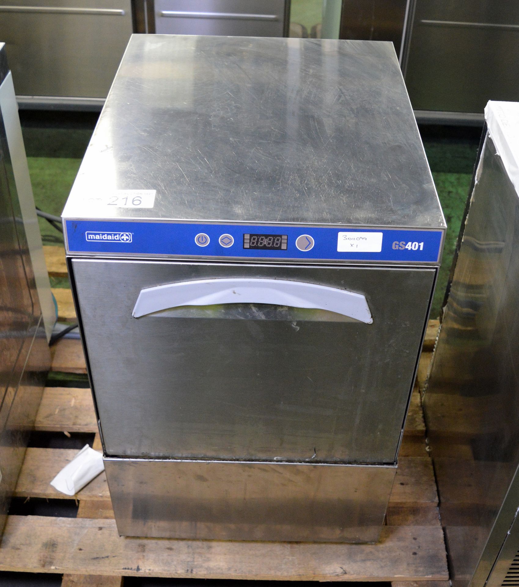 Maidaid glasswasher - GS401 - 2.9kW - 230V - 1ph - 50hz - W 440mm x D ...