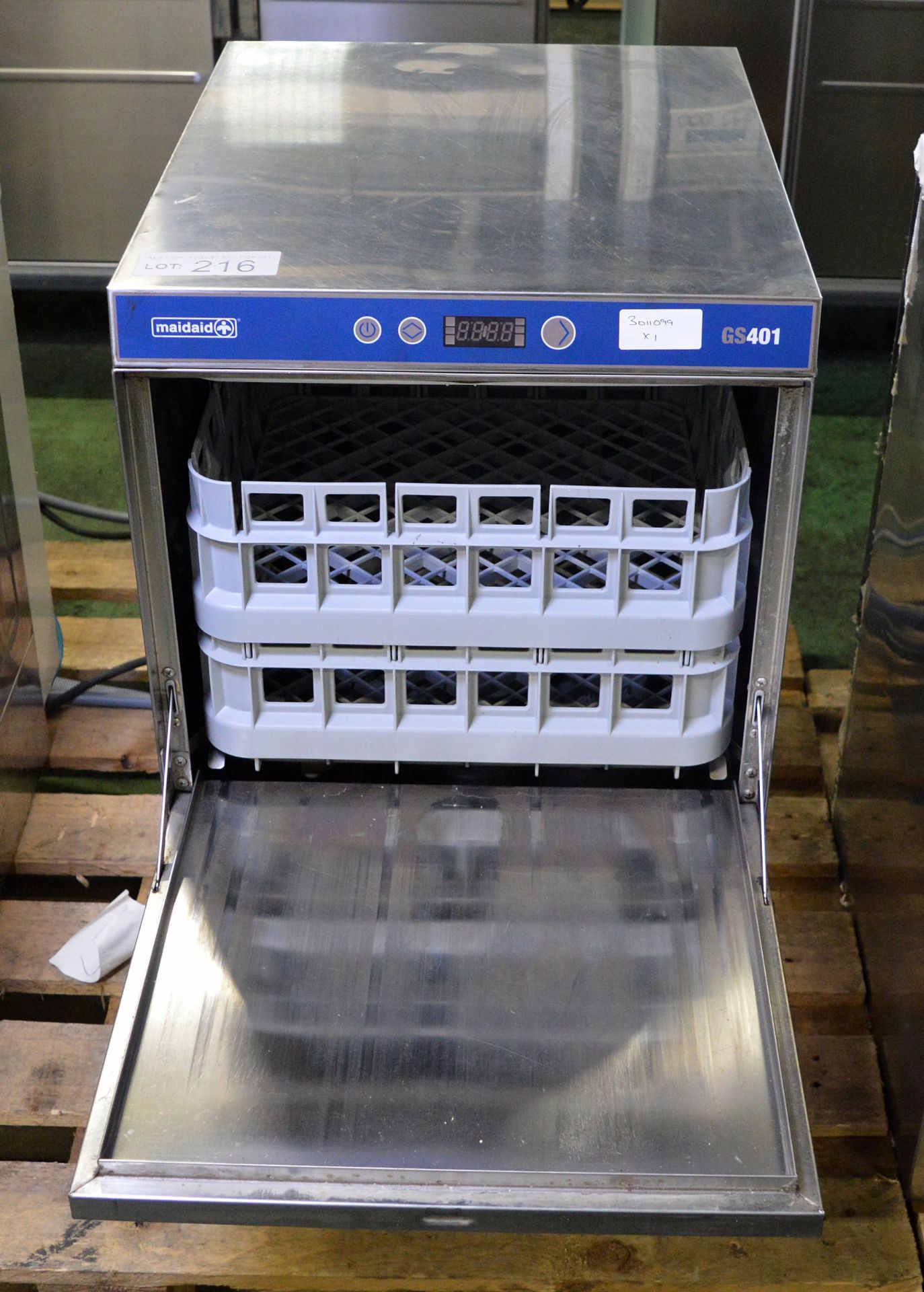 Maidaid glasswasher - GS401 - 2.9kW - 230V - 1ph - 50hz - W 440mm x D ...
