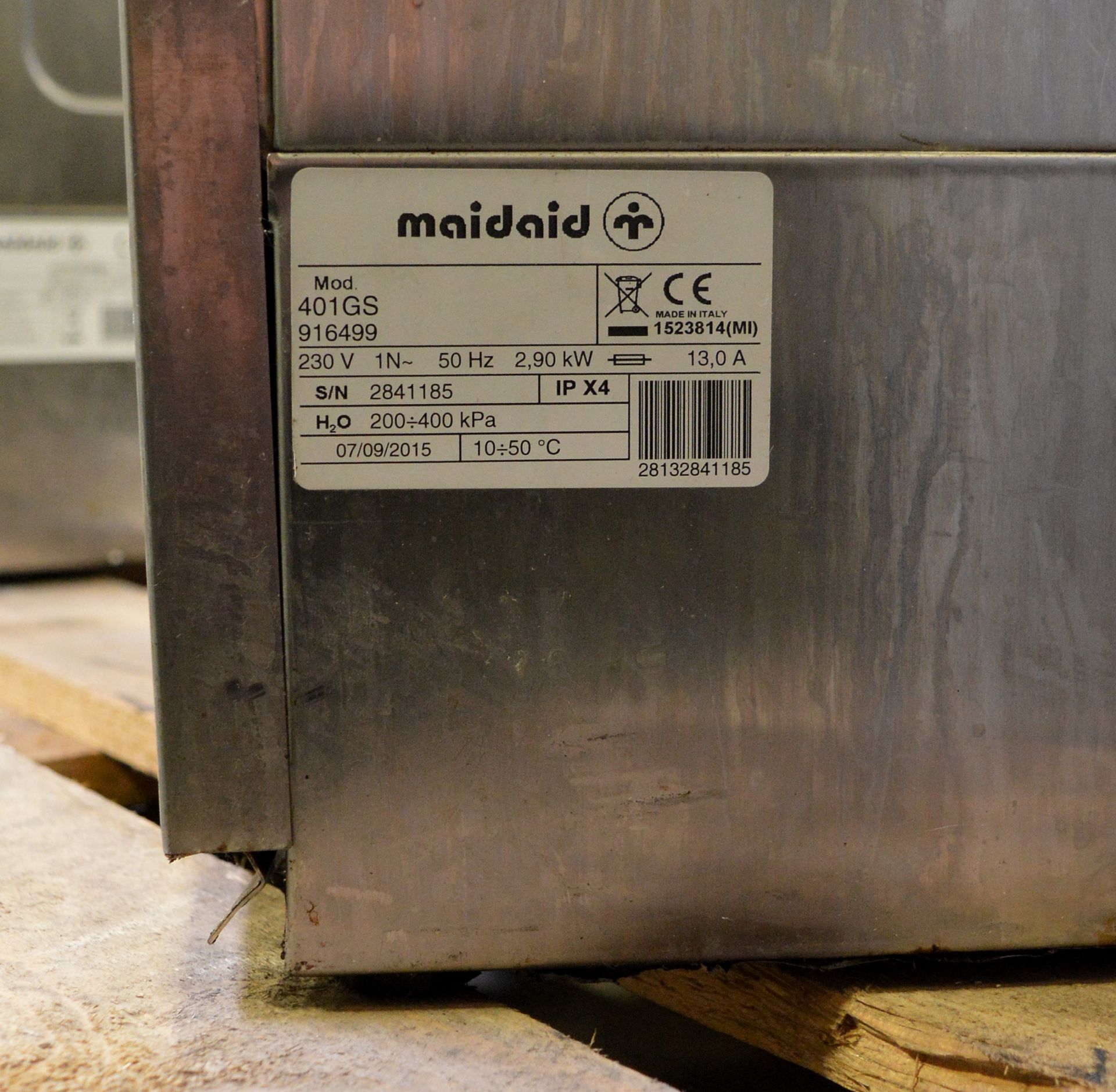 Maidaid glasswasher - GS401 - 2.9kW - 230V - 1ph - 50hz - W 440mm x D ...
