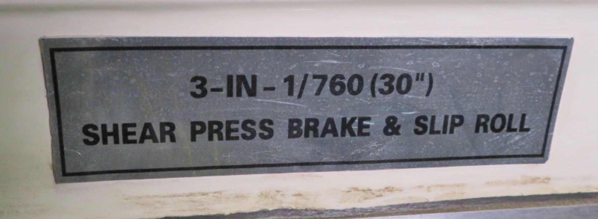 Axminster White RTC7030 Sheet Metal Worker Machine with Sheer Press ...