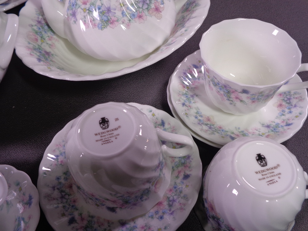 WEDGWOOD 'ANGELA' TEA & DINNERWARE, approximately fifty nine pieces