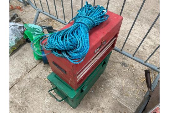 2 TOOL BOXES & ROPES