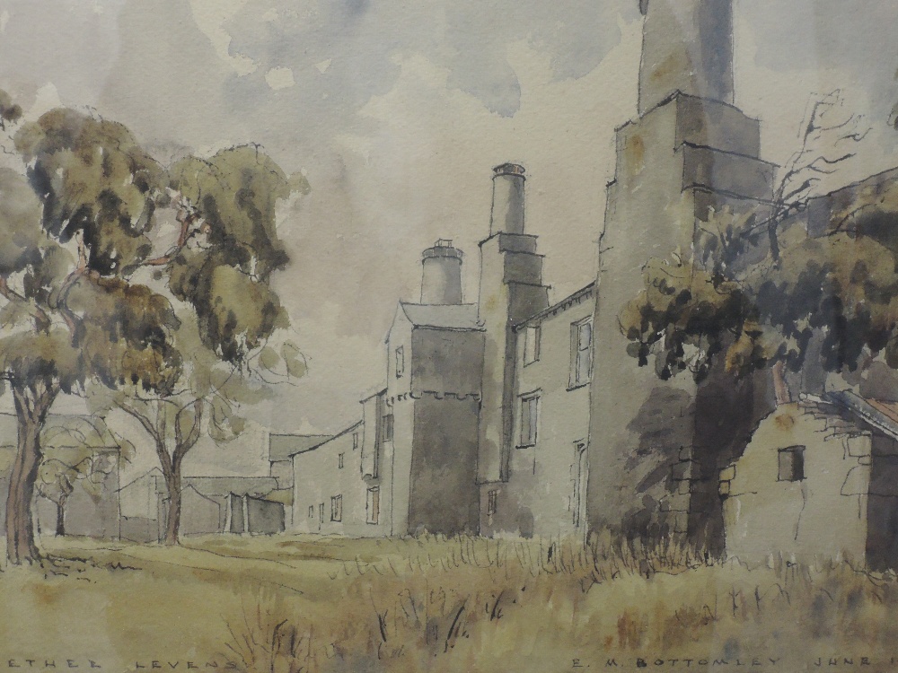 A watercolour, E Michael Bottomley, Nether Levens, signed and dated ...