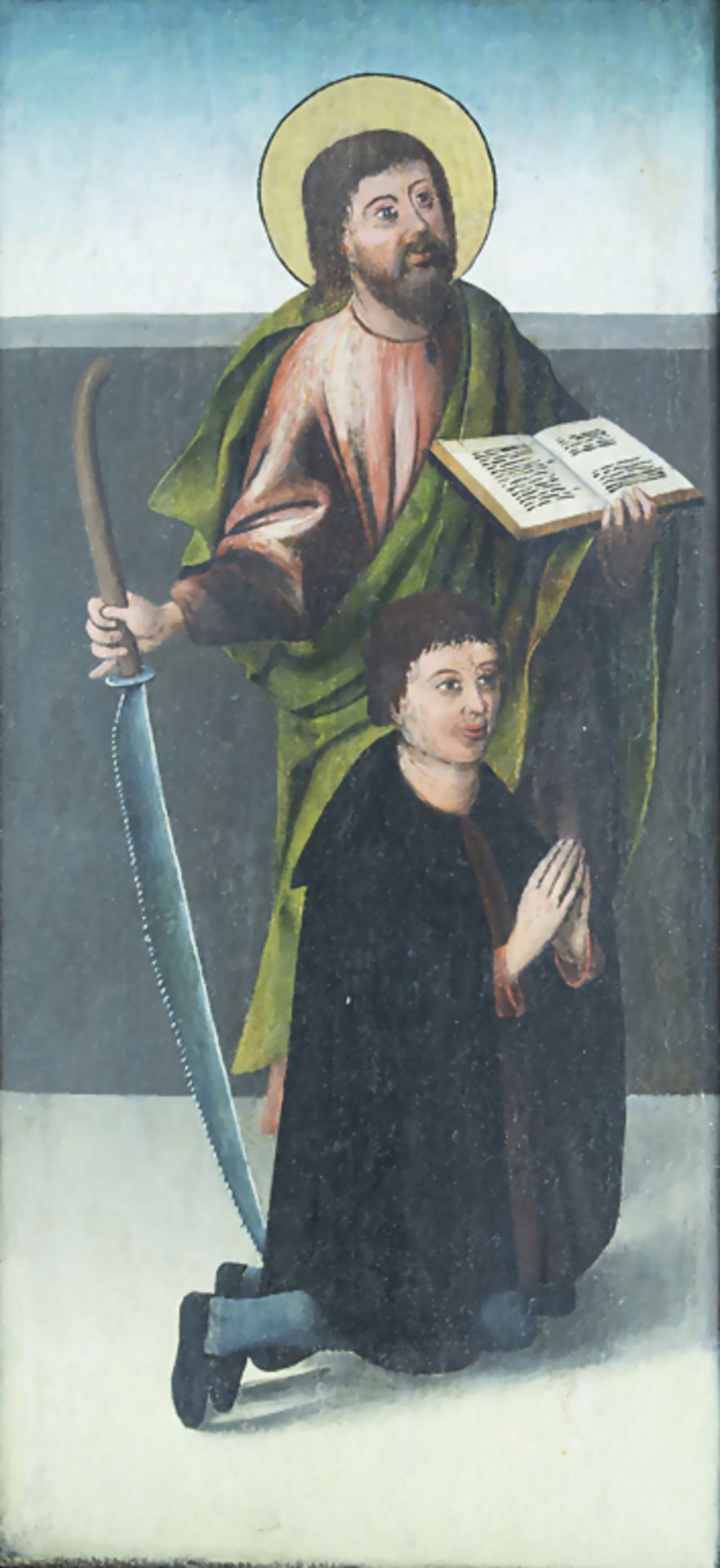 Heiligenbild 'Heiliger Simon mit Stifter' / 'Saint Simon with donor ...