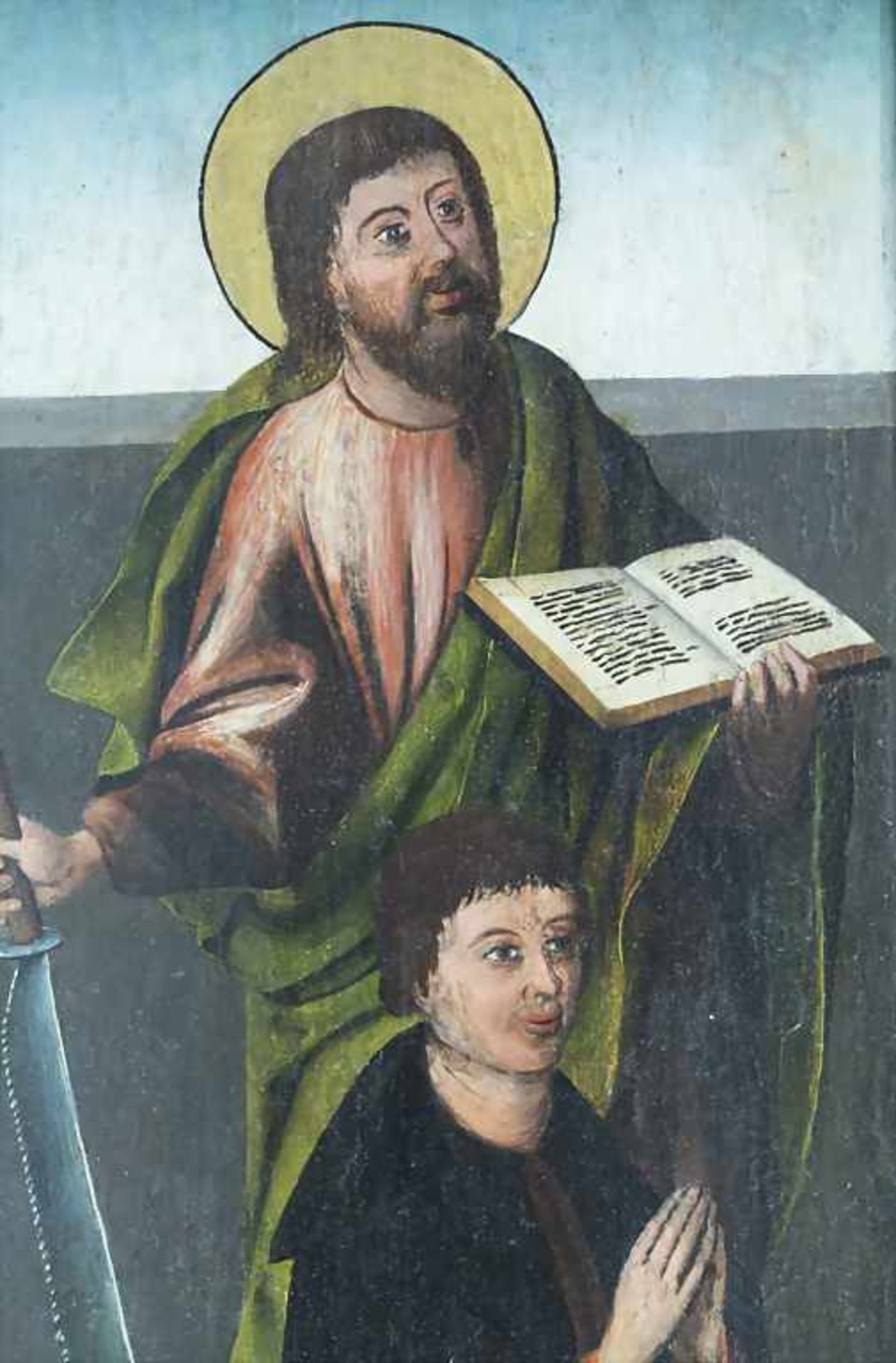 Heiligenbild 'Heiliger Simon mit Stifter' / 'Saint Simon with donor ...
