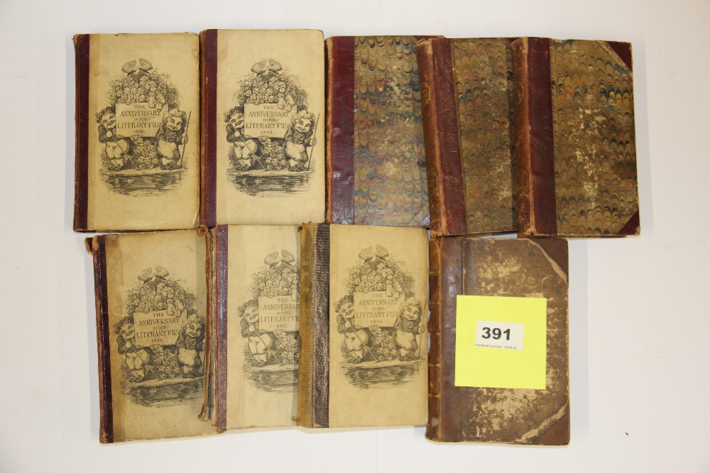 Nine volumes of The Comic Annual 1830's.