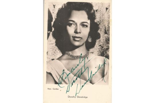 Dorothy Dandridge signed 6x4 black and white photo. Dorothy Jean ...