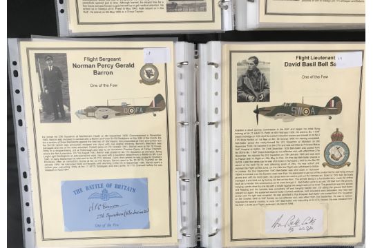 Battle of Britain pilots signed collection over 140 WW2 RAF heroes ...