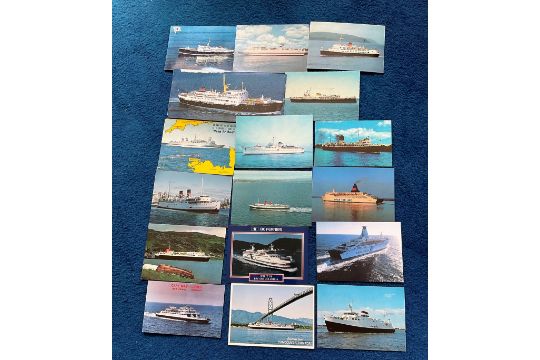 16 Maritime Postcards, Collection of Postcards of Ships some with ...