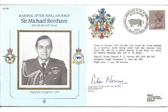 Sir Michael Beetham GCB CBE DFC AFC FRAeS Chief of Air Staff 1977 ...