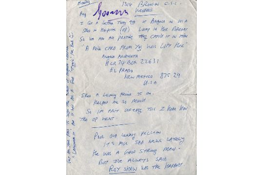 Charles Bronson ALS to Reggie Kray taken from Krays own personal ...