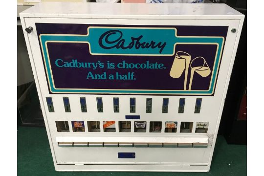 Large Cadbury Chocolate Vending Machine with key.