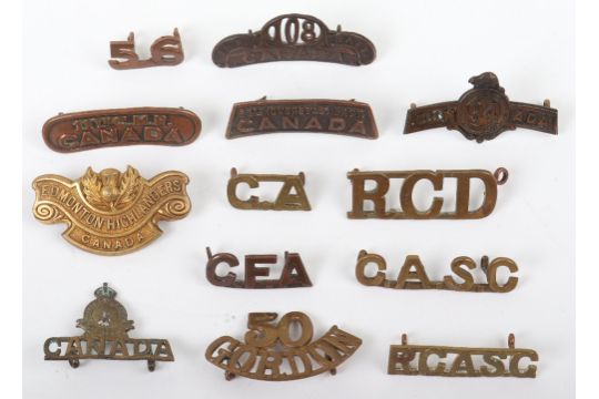Good Selection of Canadian Shoulder Titles, including 11th Canadian ...