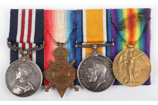 Great War Welsh Guards Military Medal (M.M) Group of Four, consisting ...