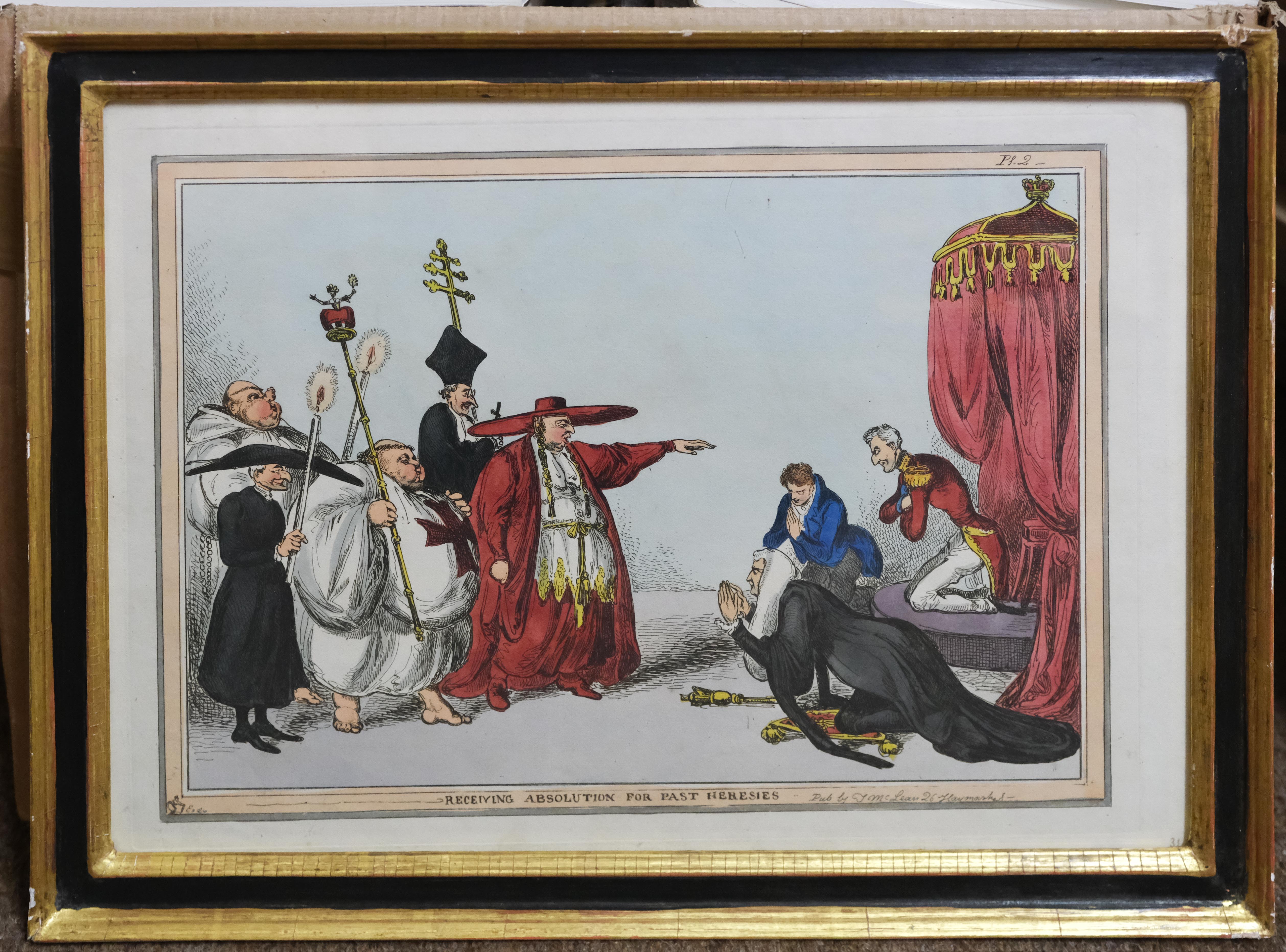 * Duke of Wellington. Heath (William & others). Ten caricatures, Oh ...