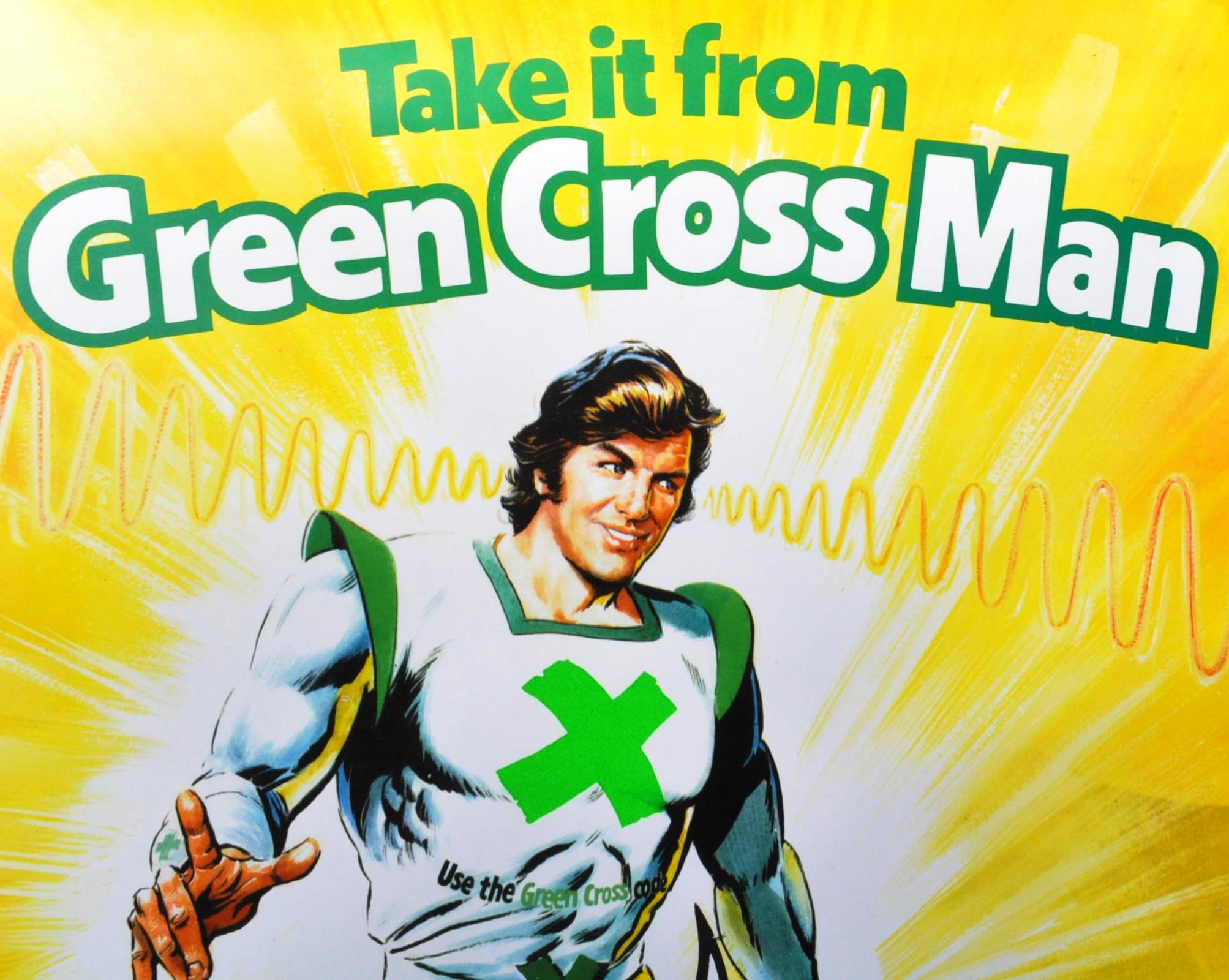 ESTATE OF DAVE PROWSE - ORIGINAL 1970S GREEN CROSS CODE MAN POSTER ...