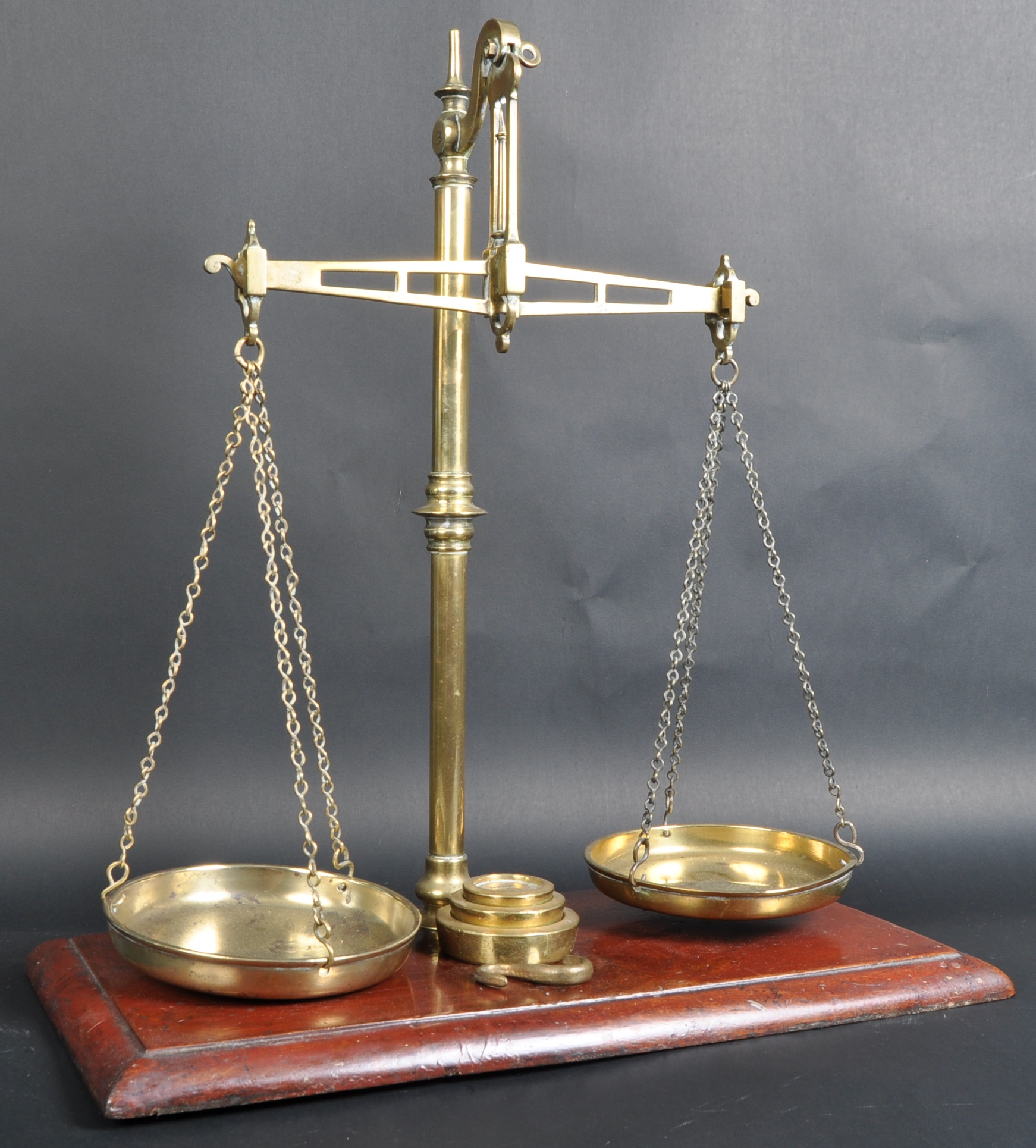 Parnell & Sons Bristol - A set of 19th Century Victorian brass shop ...