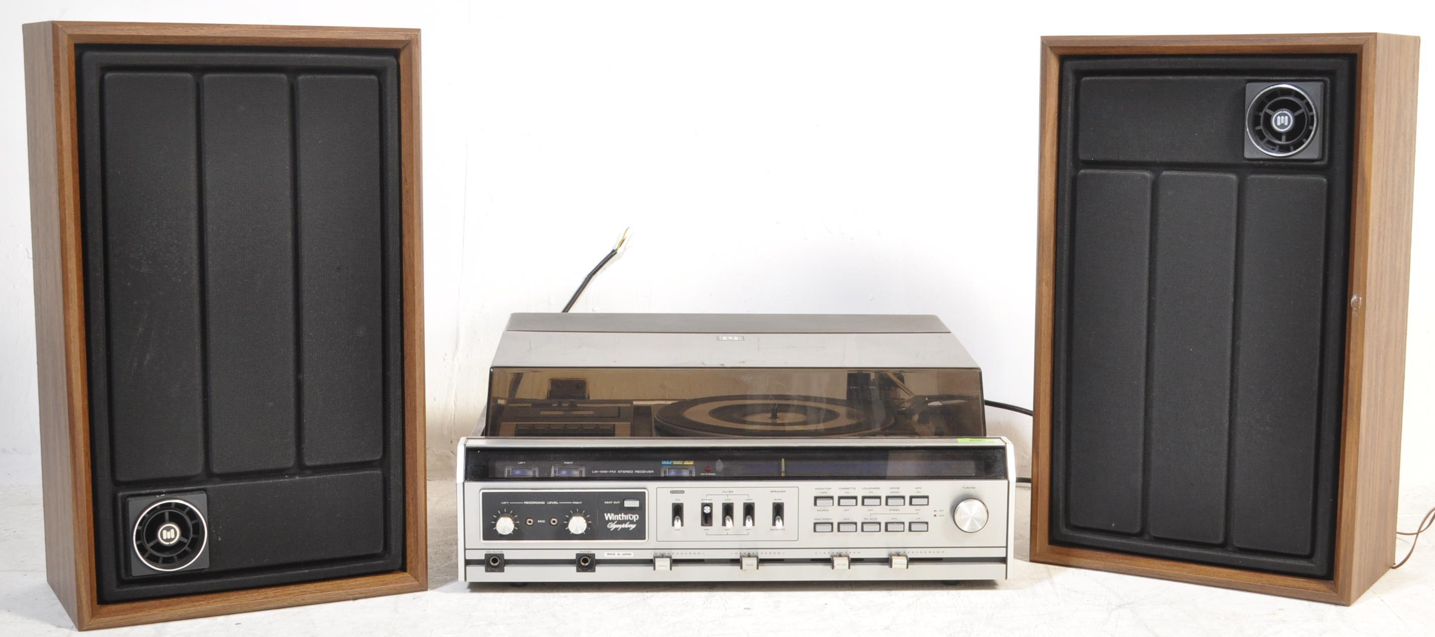 A vintage retro 1970’s Hi-Fi system by Winthrop Symphony. The 3 in 1 ...
