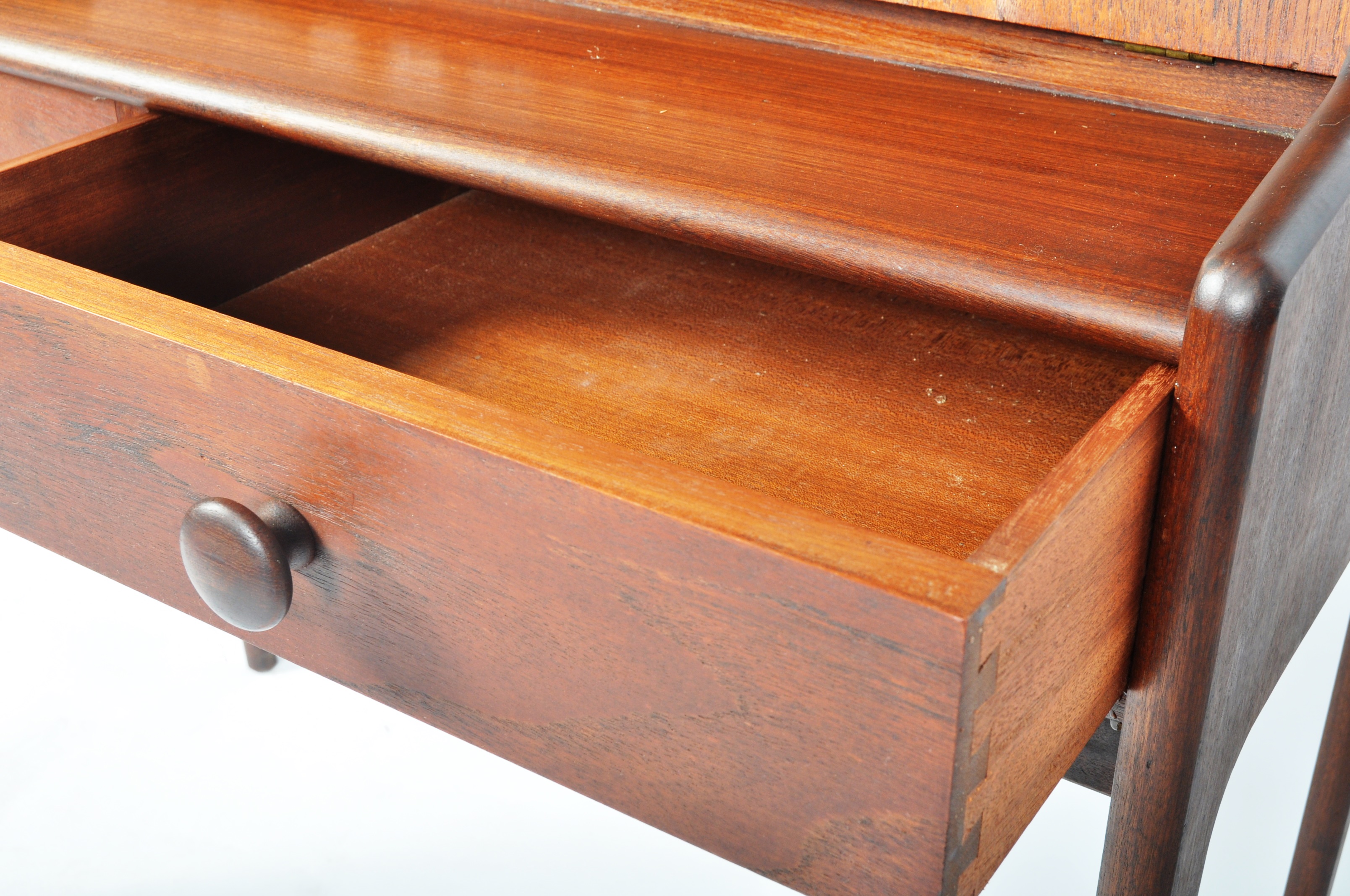 Believed Younger - A retro vintage 1960's teak wood bureau having a ...