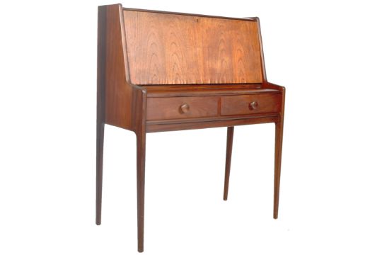 Believed Younger - A retro vintage 1960's teak wood bureau having a ...