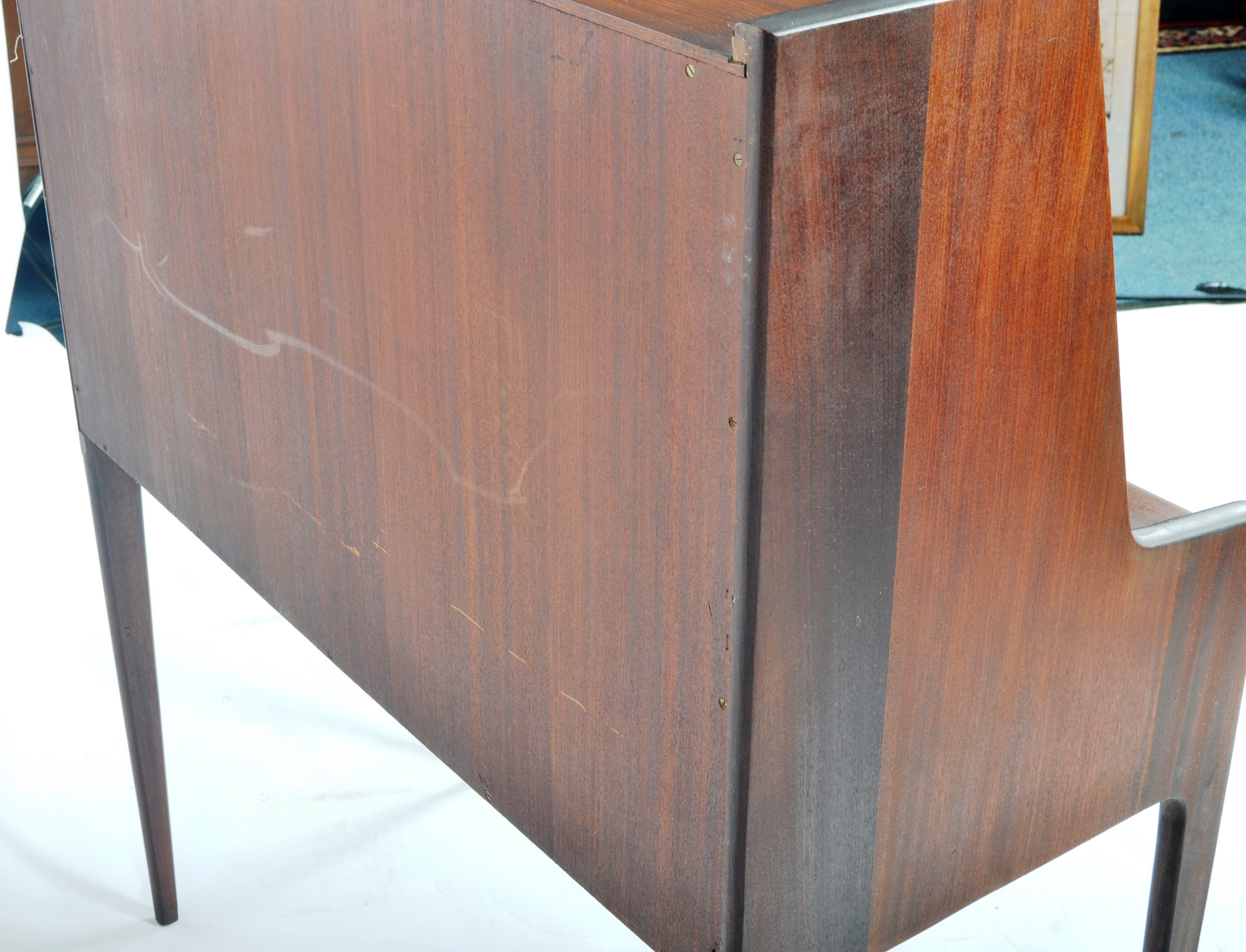 Believed Younger - A retro vintage 1960's teak wood bureau having a ...