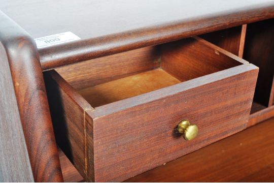 Believed Younger - A retro vintage 1960's teak wood bureau having a ...