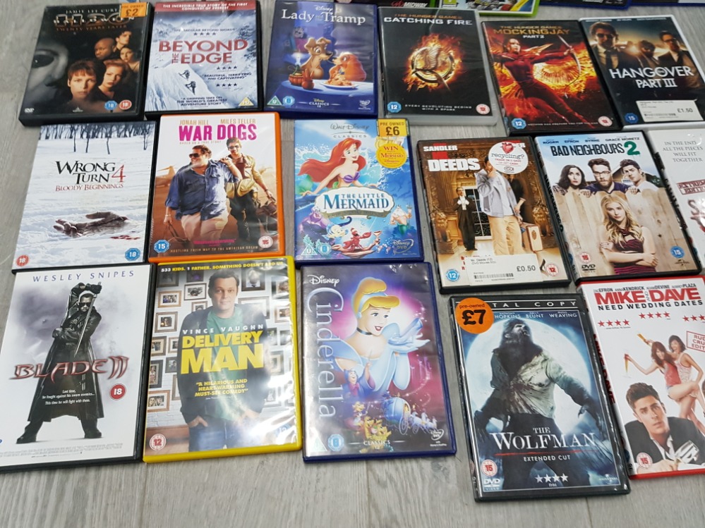 COLLECTION OF DVDS, XBOX GAMES AND PLAYSTATION 4 GAMES INCLUDING BATMAN ...